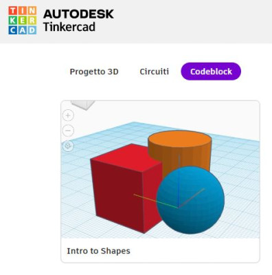 Tinkercad - Introducing Codeblocks Activities
