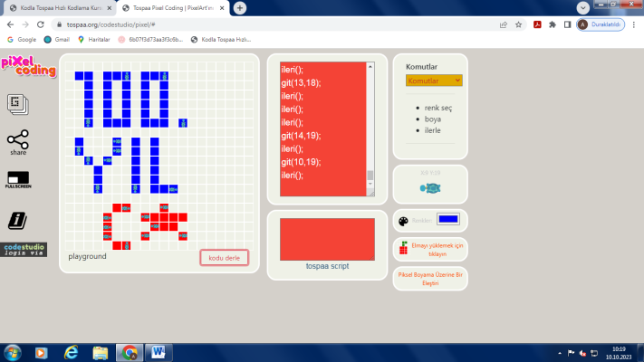 TOSPAA PİXEL CODİNG İLE 100. YIL SANAT ETKİNLİĞİ