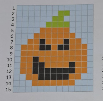 Coding e Pixel Art: la zucca di Halloween