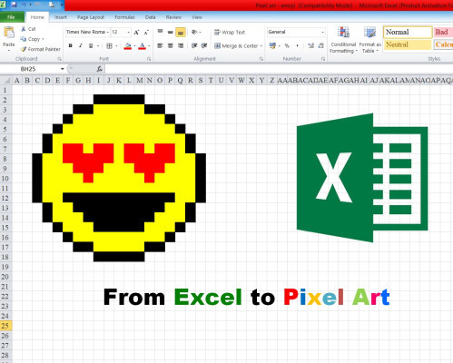 From Excel to PixelArt
