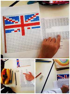 Union Jack pixel art
